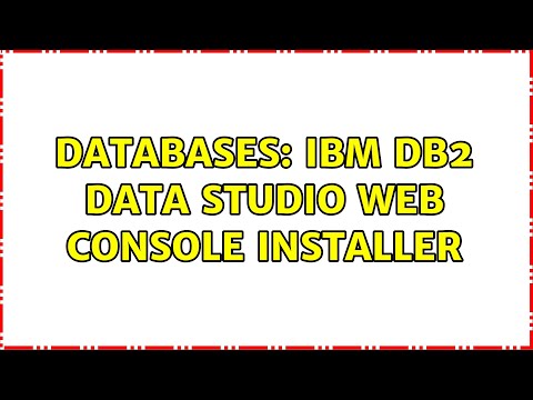 Databases: IBM DB2 Data Studio Web Console Installer