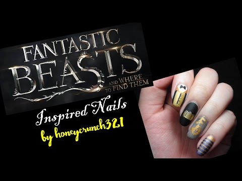 Tutorial: “Fantastic Beasts and Where To Find Them” Inspired Nails ...