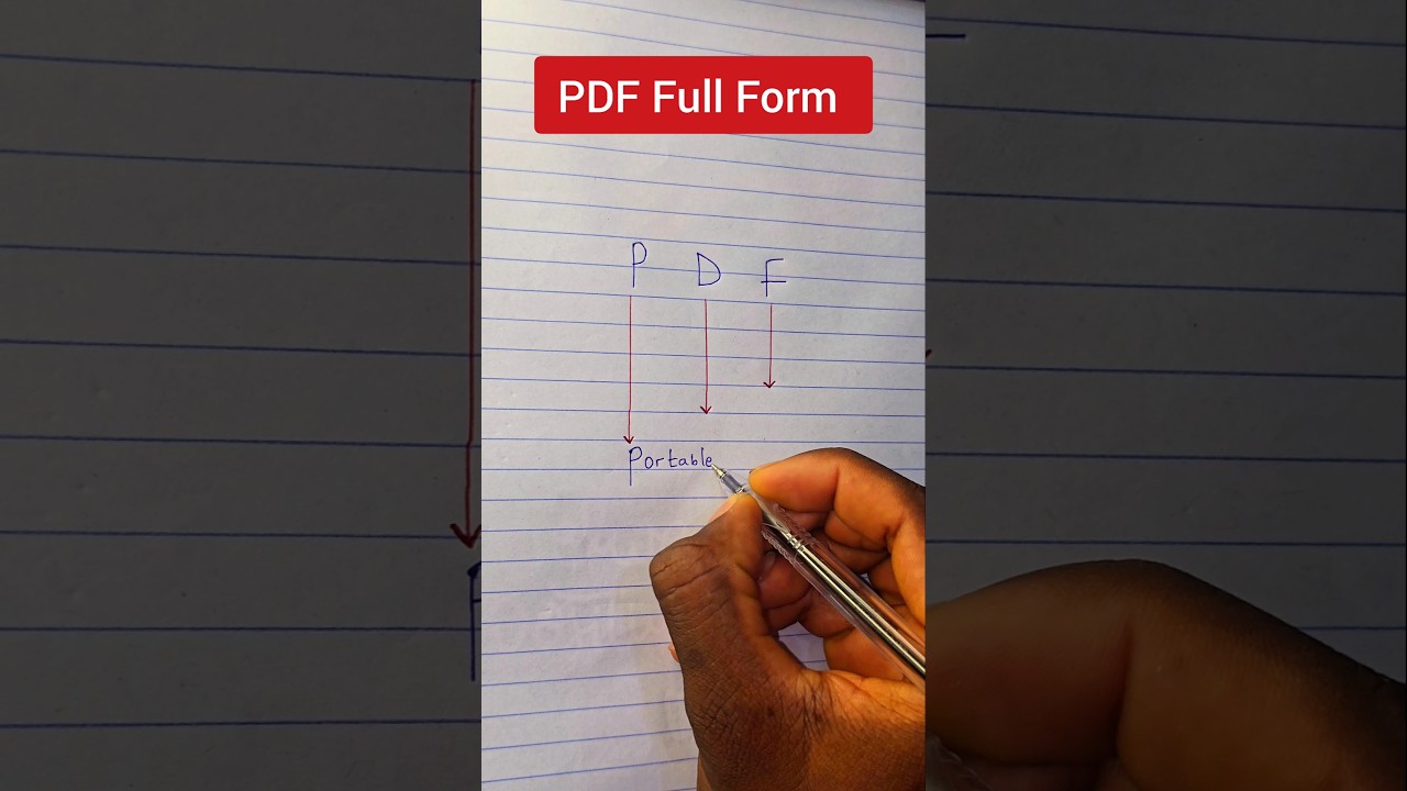 Pdf full form #educational #tutorpresh