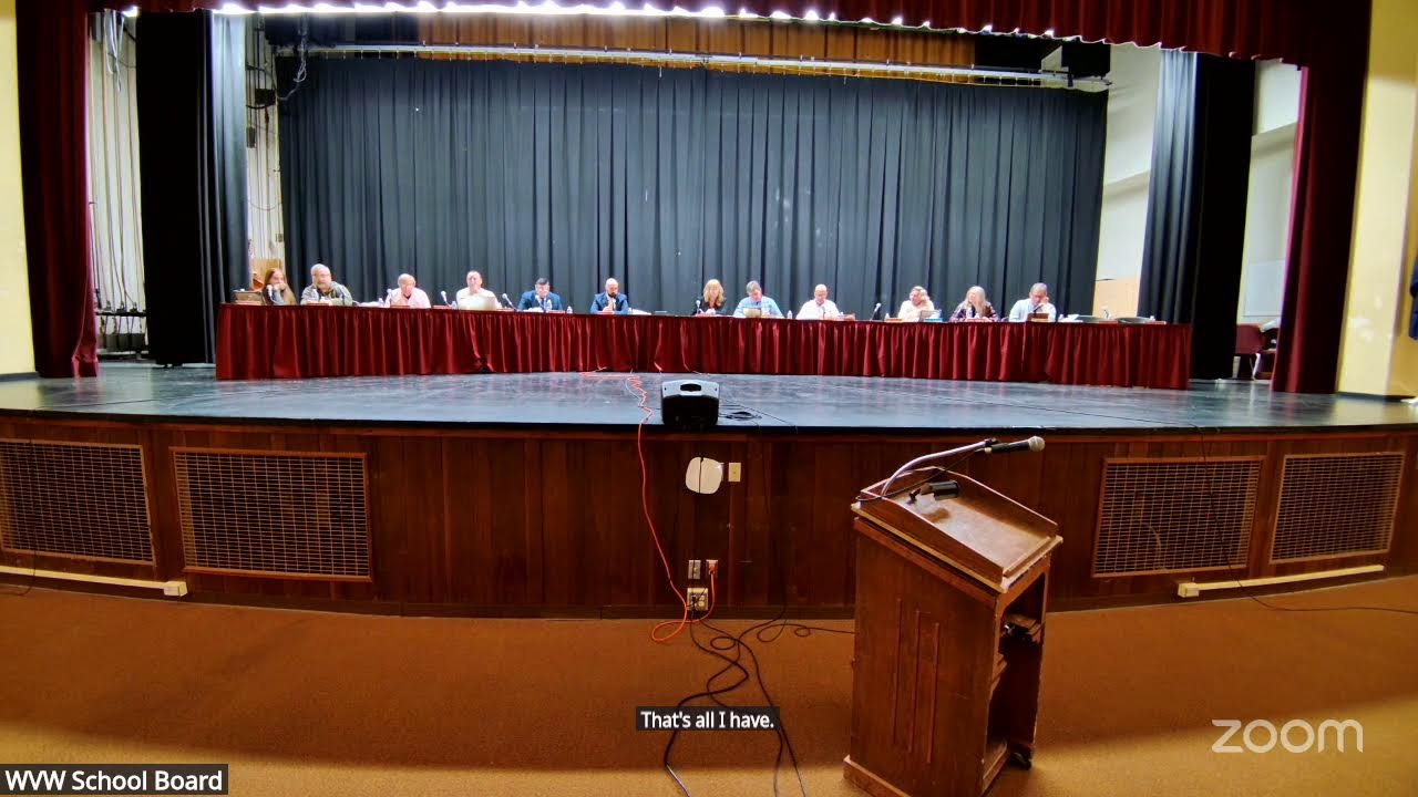 WVWSD School Board Meeting Reconvened - 2/11/2026