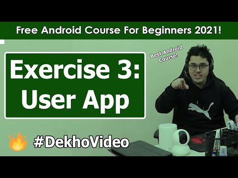 Learn Android Exercise 3 Creating a User Display App | Android Tutorials in Hindi 21 - Mind Luster