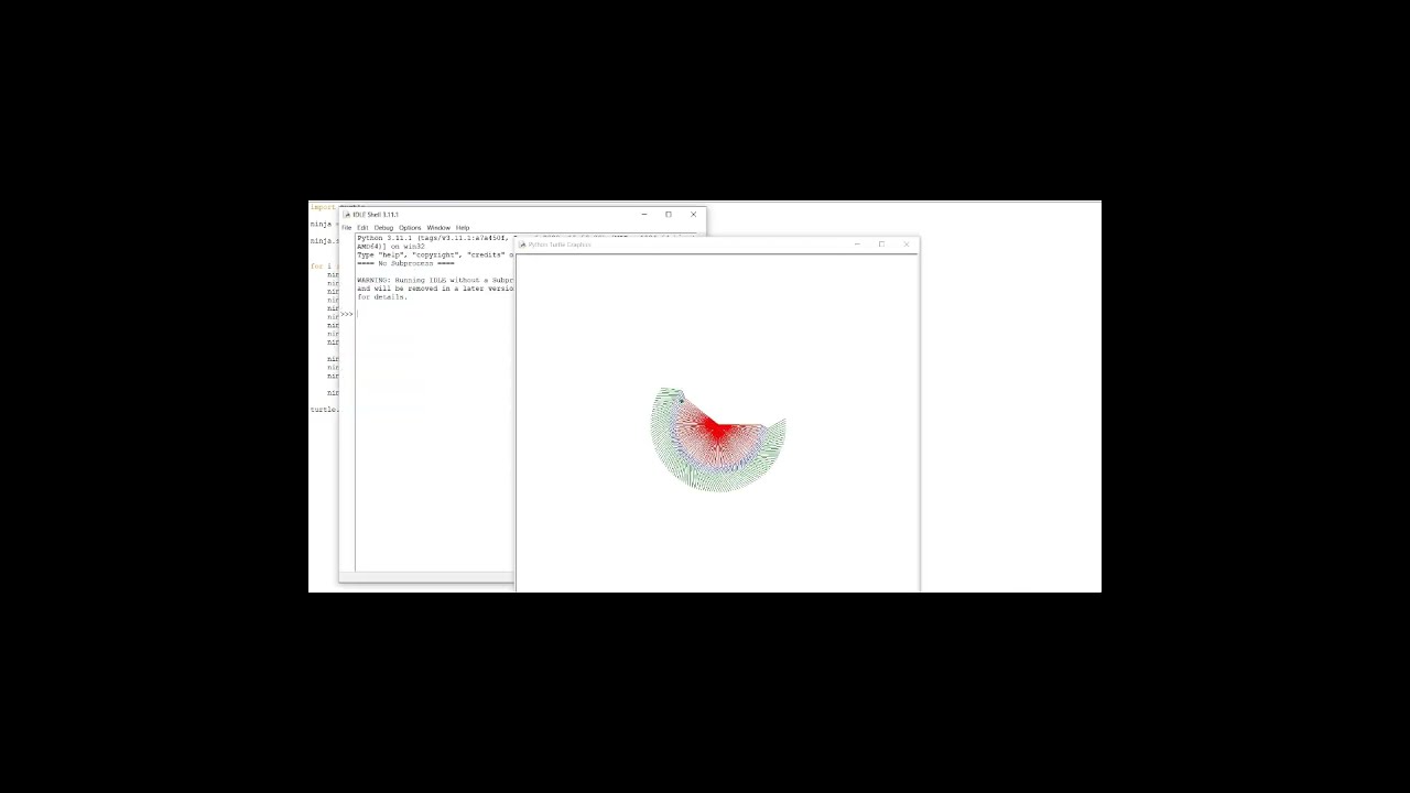 Python Turtle - Code a Circle Tutorial #shorts #python #graphics