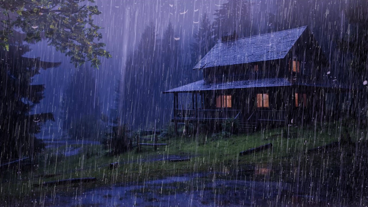 Gentle Night RAIN - Rain Sounds For Sleeping - Relaxing Rainstorm Sounds, Study, White Noise