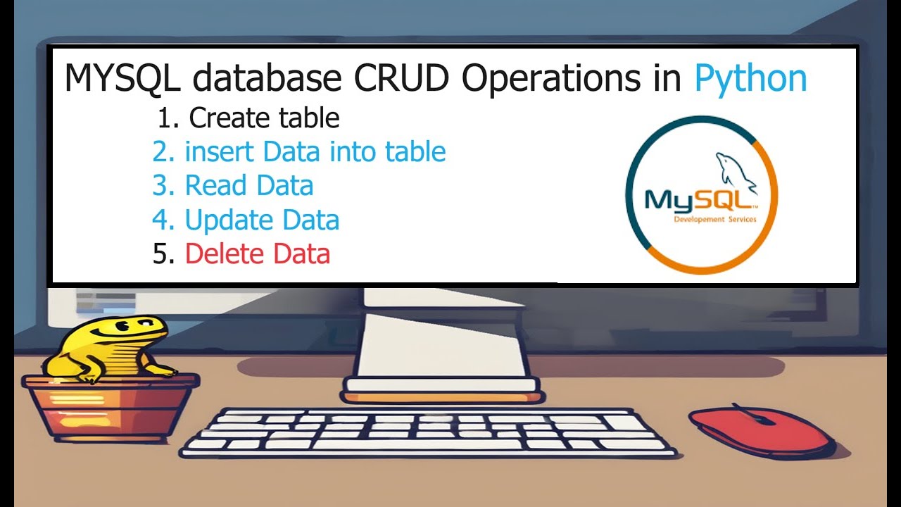 Create, Insert, Select, Update and Delete Operations in MySQL Database Using Python
