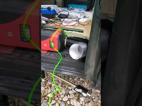 Chinese Diesel Heater installed and functional #van #vanlife #diesel #heater #diy