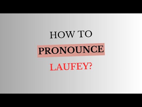 How to Pronounce Laufey? #englishpronunciation #pronunciation #pronunciationguide