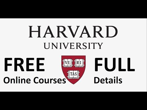 FREE! Harvard University Online Courses