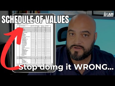 MASTER Your Schedule of Values