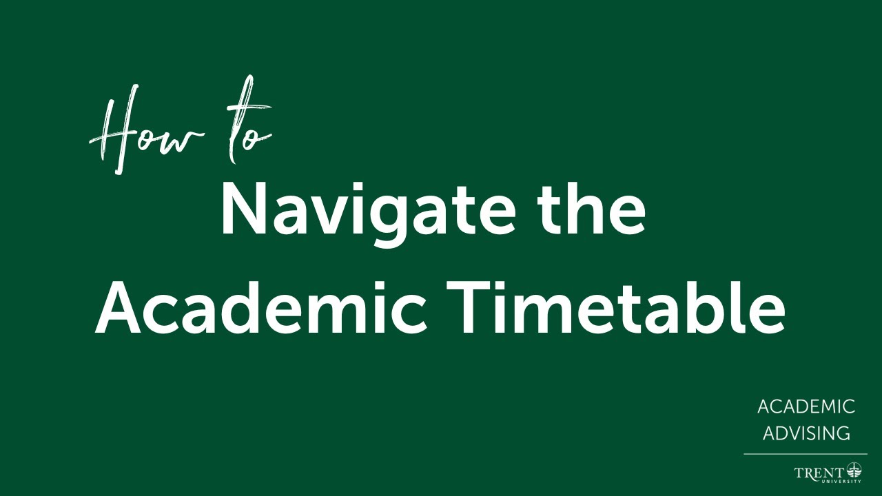 How to Navigate the 2023-2024 Academic Timetable