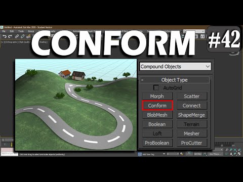 Learn 42 || CONFORM COMPOUND OBJECT IN 3DS MAX || 3DS MAX FULL Tutorials in Hindi || - Mind Luster