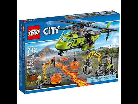 LEGO City 60123 Volcano Supply Helicopter(SpeedBuild)