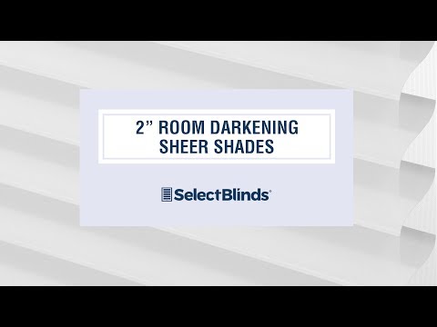 2" Room Darkening Sheer Shades from SelectBlinds.com