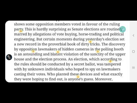 Senate Chair Poll, Dawn Editorial with urdu Explanation 13 March 2021