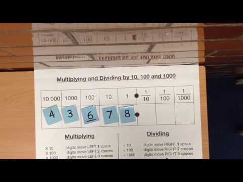 How to divide by 10, 100 and 1000
