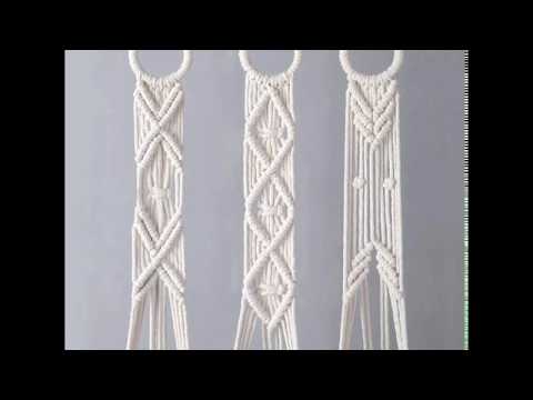 Macrame Plant Hanger - Set Of 3. Hook or Wall Hanging Rope Plant Holder