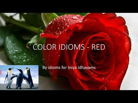 Red Color Idioms - Idioms based on the color red explained in Tamil.
