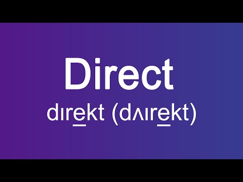 Как произносить DIRECT l How to pronounce Direct