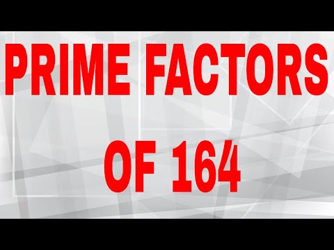Prime factors of 164