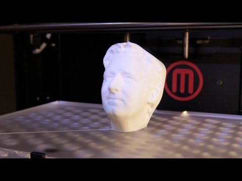 The MakerBot Replicator 2 - Time Lapse: Bre Pettis 3D Portrait