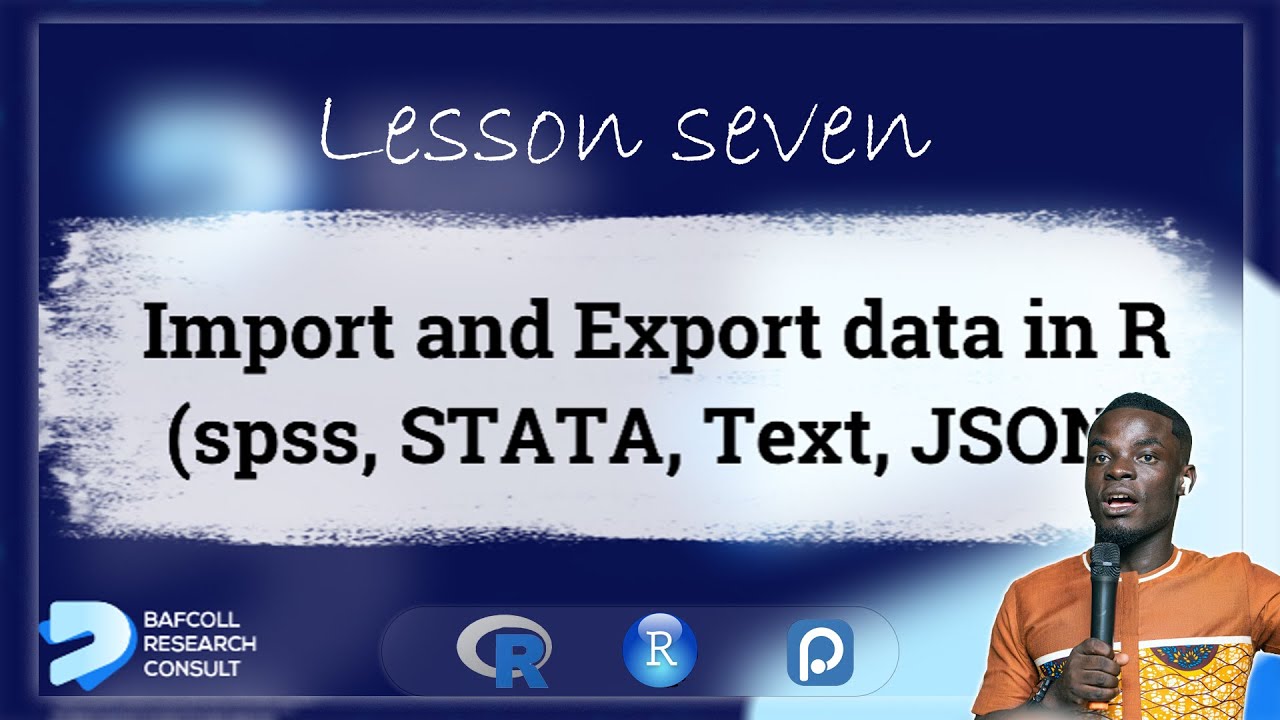 How to Import & Export SPSS, STATA, Text & JSON Files in R | RStudio Tutorial (Part 2)