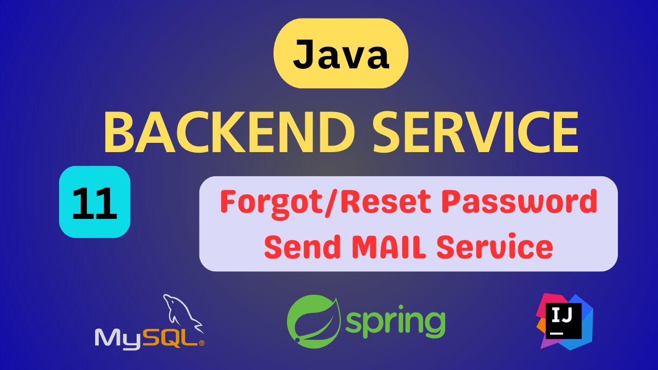 Forgot/Reset Password | Email verification with OTP | Spring Mail