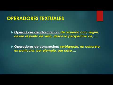 MARCADORES TEXTUALES I