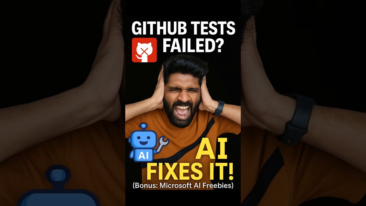 Day 24: AI Fixes Your GitHub Actions Failures! 🚀 | Self-Hosted Runner + Free Microsoft AI Resources