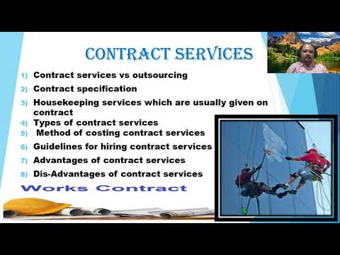 CONTRACT SERVICES in Housekeeping Department