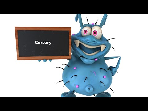 GRE Vocabulary with example sentences No:5 - Cursory