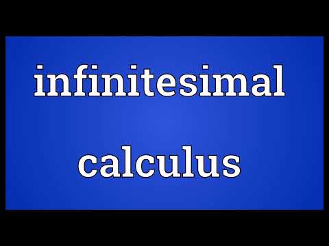 Infinitesimal calculus Meaning
