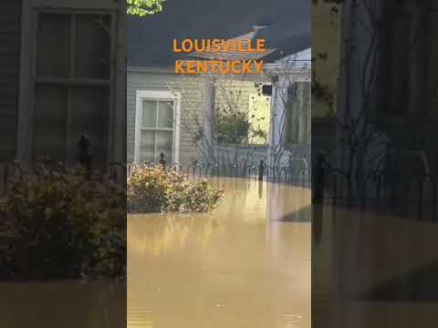 MASSIVE FLOODING IN LOUISVILLE KENTUCKY #storm #flood #shorts