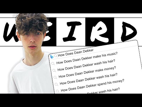 Daan Dekker Answers Bing's Most Searched Questions | WEIRD