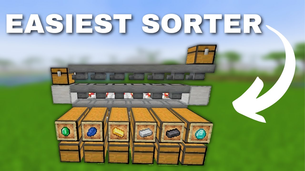 Minecraft Full Automatic Sorting System - 1.20+ #minecraft