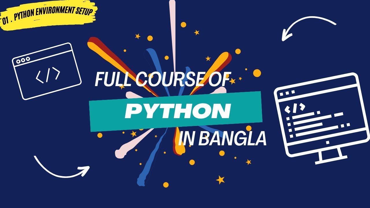 #01  Python Environment Setup . Python Bangla Full  Course Bangla 2024.