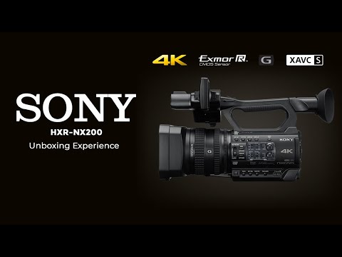 Sony Pro | Sony HXR-NX200 Full HD 4K Camcorder | Unboxing Experience | First Look | Video Sample