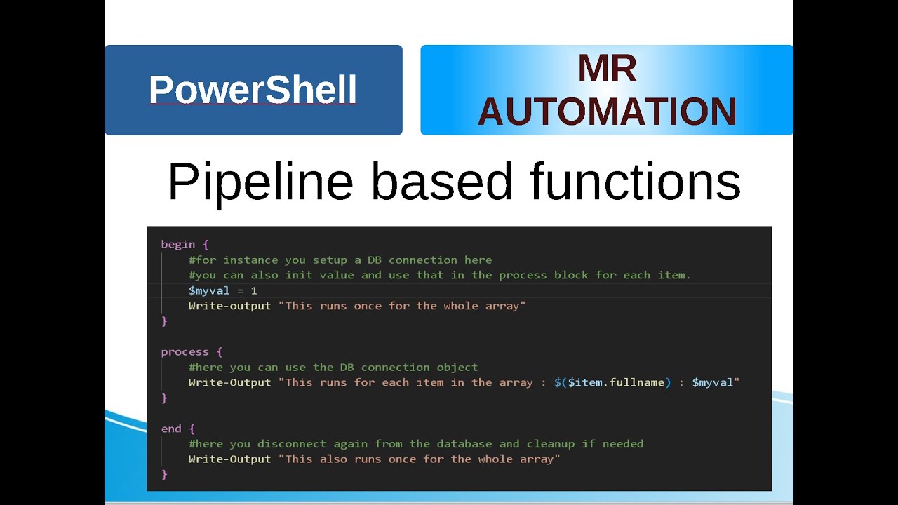 PowerShell - Pipeline based functions