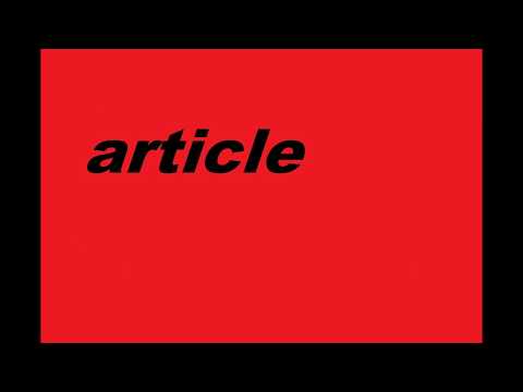 Article Meaning