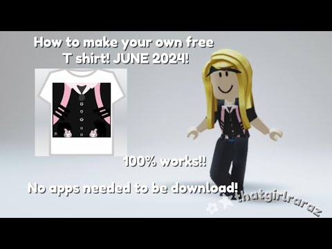 How to make your very own t shirt in roblox!! DECEMBER 2024! no apps needed to be download!!!