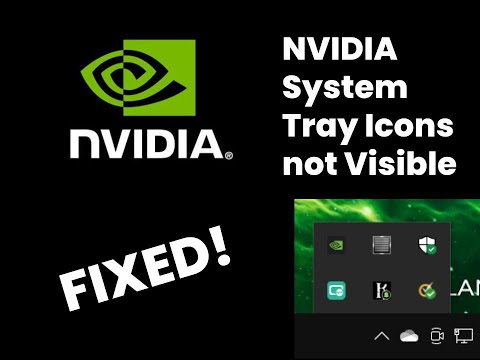 How to Fix NVIDIA Icons Not Visible in System Tray
