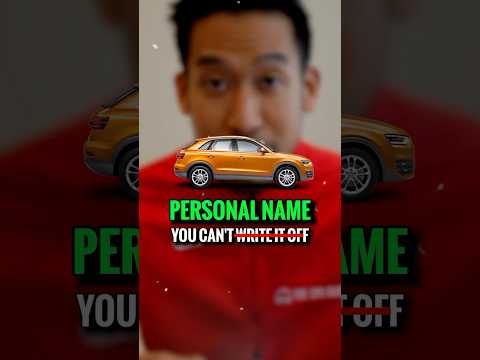 Can you write off your vehicle for business if itโs under your personal name? #taxes