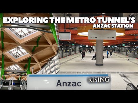My First Impressions and Look of Anzac Station and the Metro Tunnel. As Part of Rising: Melbourne