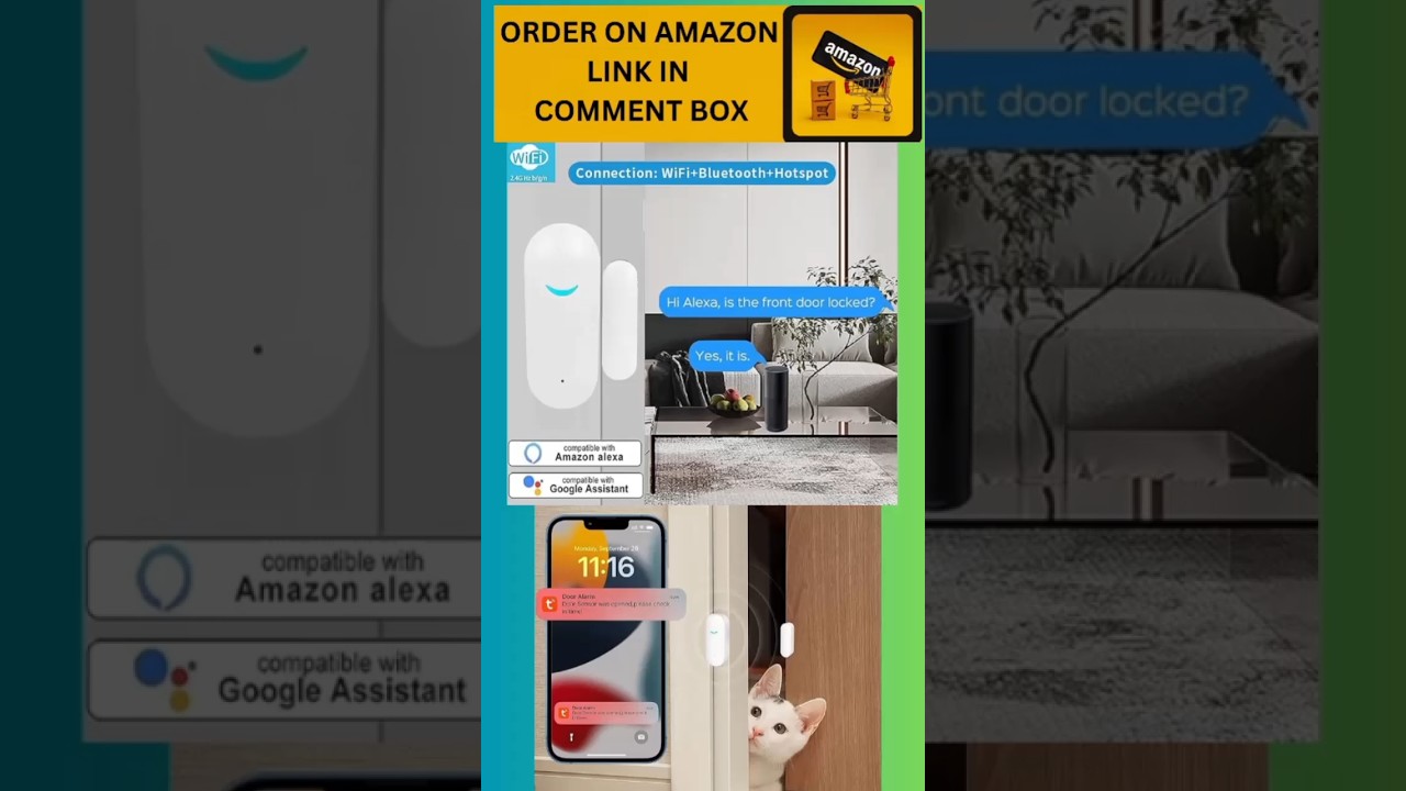 Secure Your Home with This Smart Alarm Gadget!🔒#AmazonFinds #techshorts#shorts