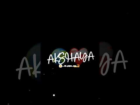 akshaya name whatsApp status ||❤💞 #youtubeshorts