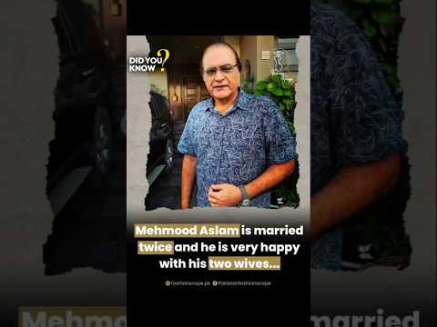 Mehmood aslam get two marriages #trending #viralvideo #celebrity #showbiz #mehmoodaslam
