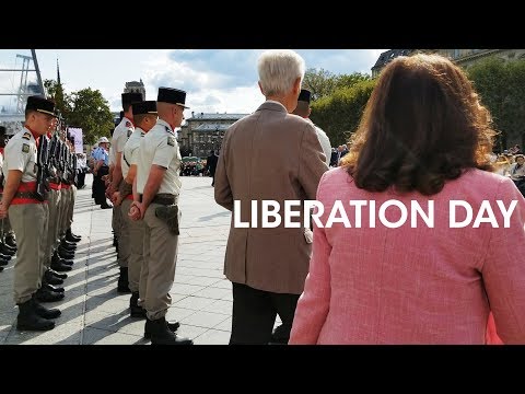 Liberation Day Festivities in Paris - Hotel de Ville