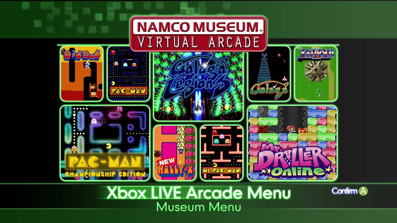 Namco Museum Virtual Arcade Menu Theme