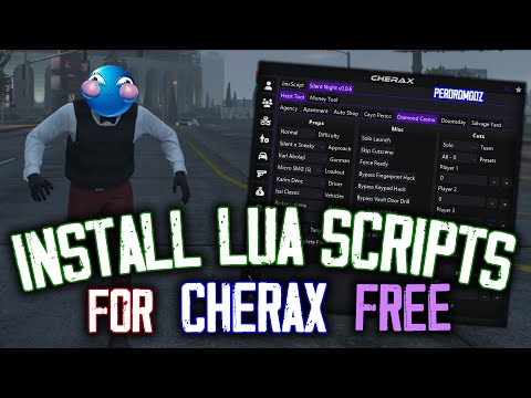 How to Install Lua Scripts for Cherax | FREE Mod Menu | Money/Unlocks/Heist Editor/More
