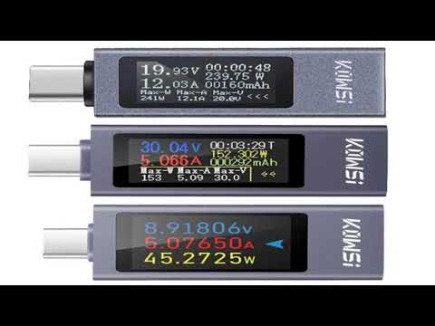 Type-C Multi-function Digital Display DC Voltage Ammeter Power Meter DC 4-30V 12A Voltmete