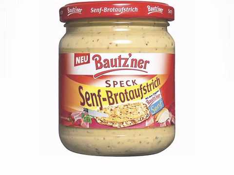 Bautzner Senf-Brotaufstrich Speck (200 ml) - gourmeo24.com