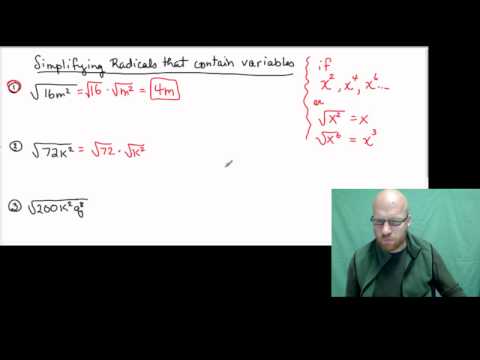 Simplifying Radicals 3